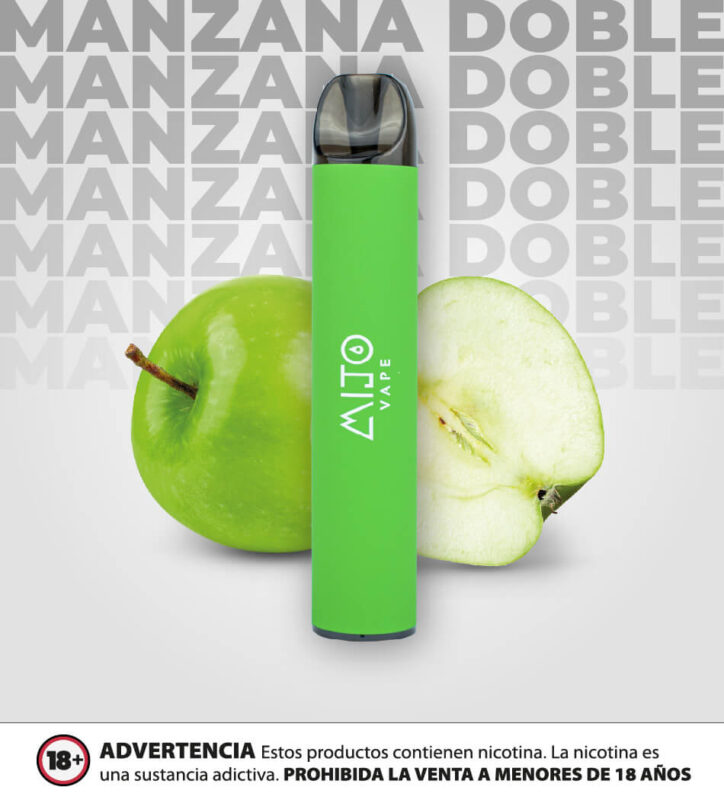 Desechable 1.500 puff sabor Manzana Doble - Mijo Vape